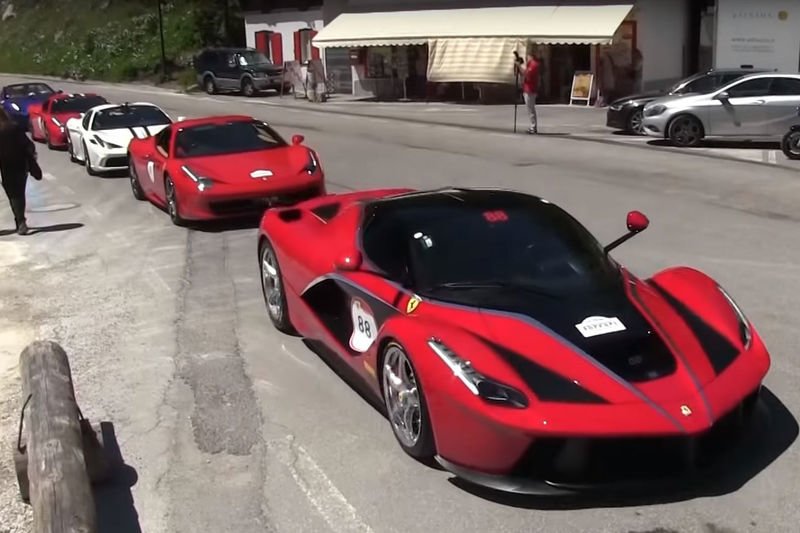 Video: $4million Laferrari Hypercar Crashes Onto Boulder In Italy!